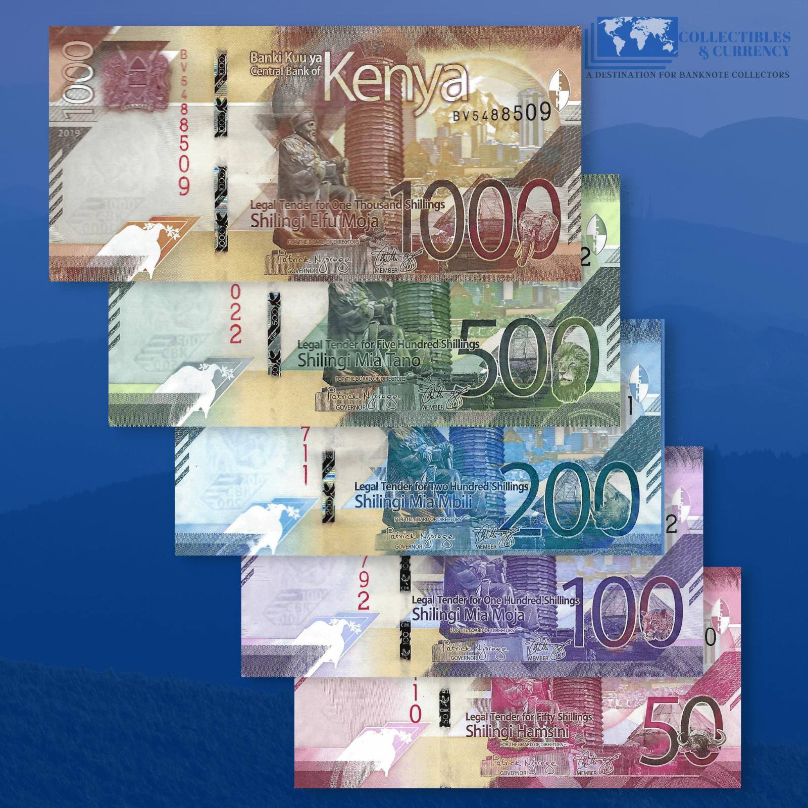 Kenya Collectible Banknotes and Currency For Sale Collectibles Currency