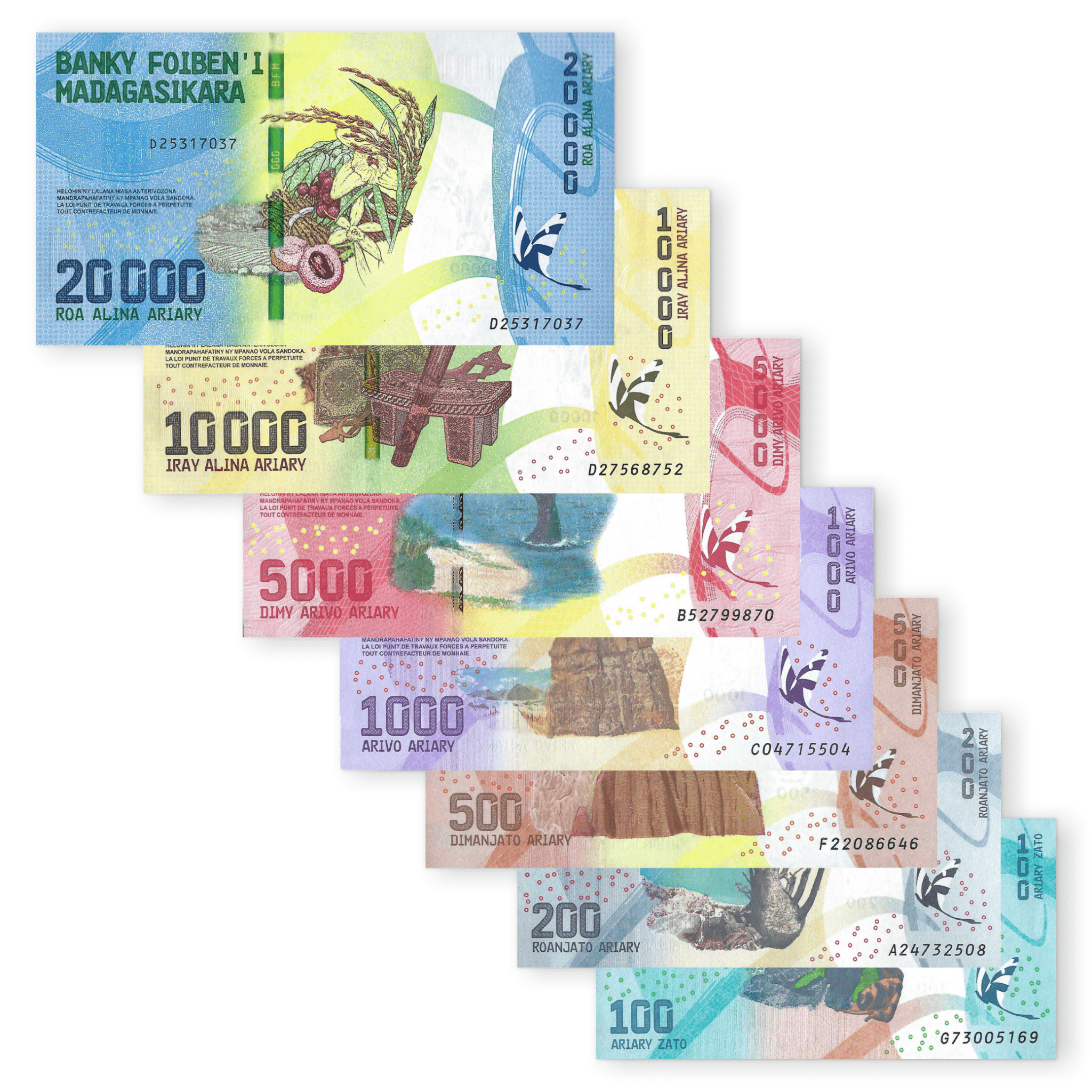 Madagascar Ariary Currency And Banknotes For Sale Collectibles Currency Madagascar Ariary Currency And Banknotes For Sale Collectibles Currency