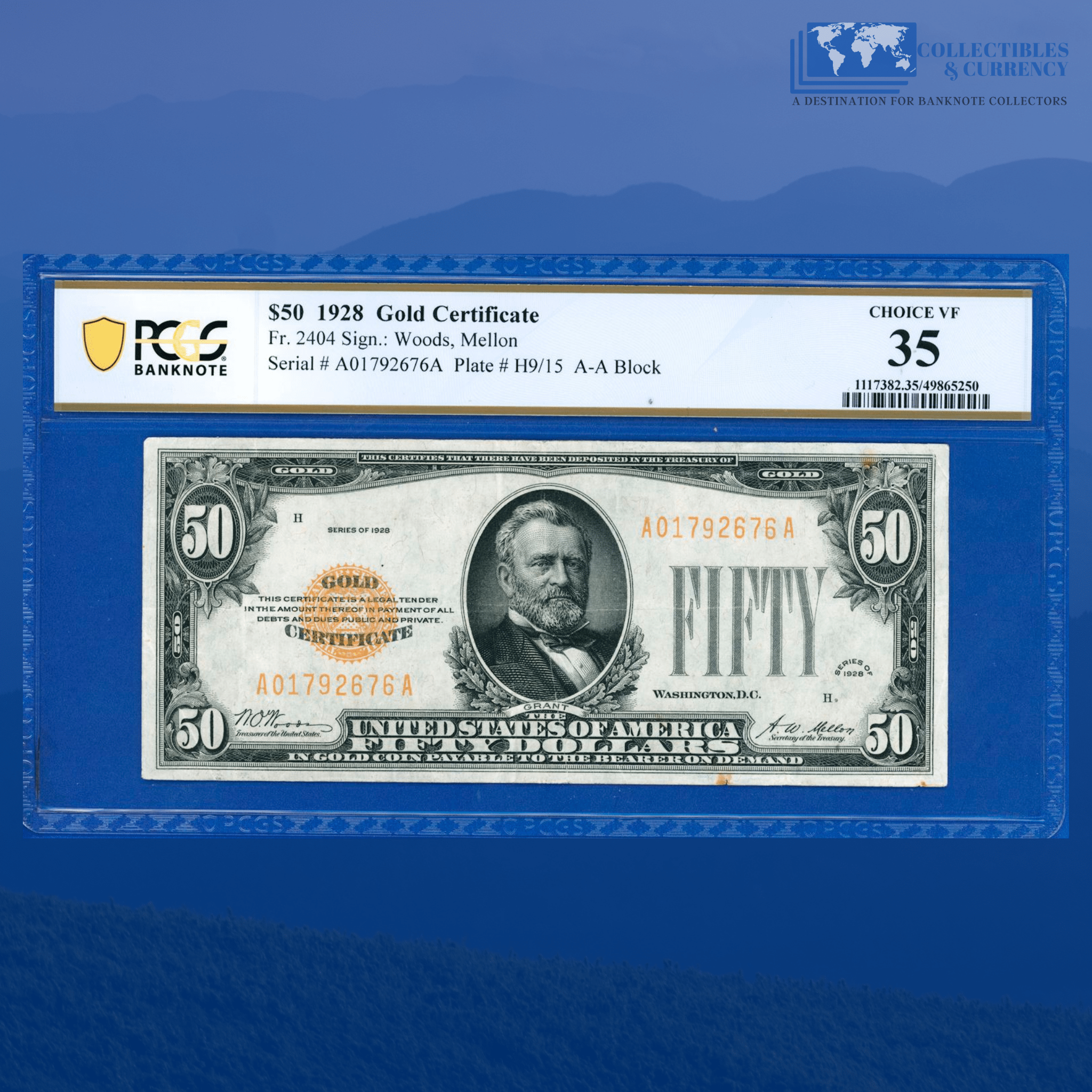 $50 Fifty Dollars Bill