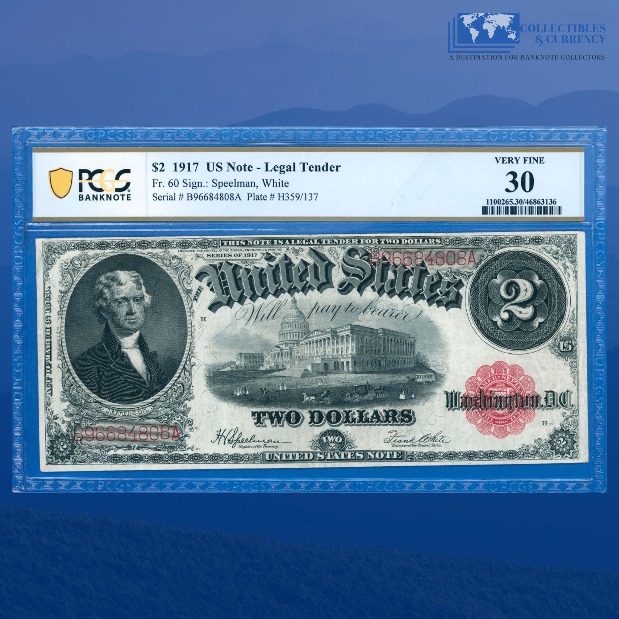 1917 Large Dollar Bill